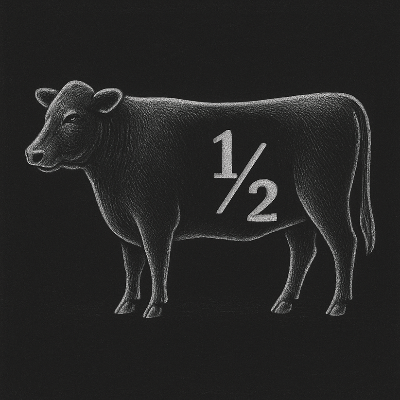 Half Beef Share, Grass-Fed & Dry-Aged – Crossroads Beef